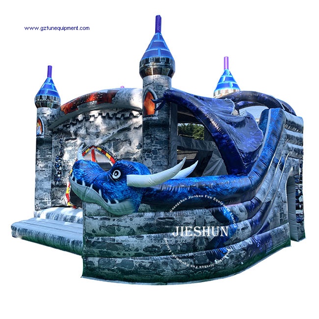 2020 new design large inflatable Dragon castle bounce house inflatable ...