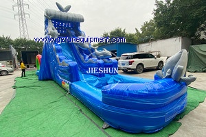 Puffer fish fun inflatable slide with EN14960 Test report factory prcie ...