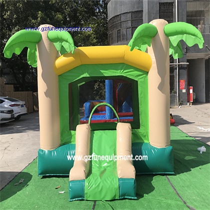 Coconut palm inflatable air bouncer with EN14960 Test report factory ...