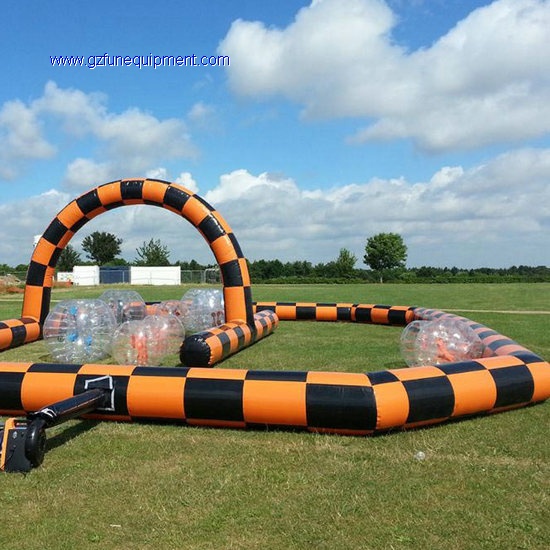 inflatable race track / hamster zorb ball field / bubble football ...