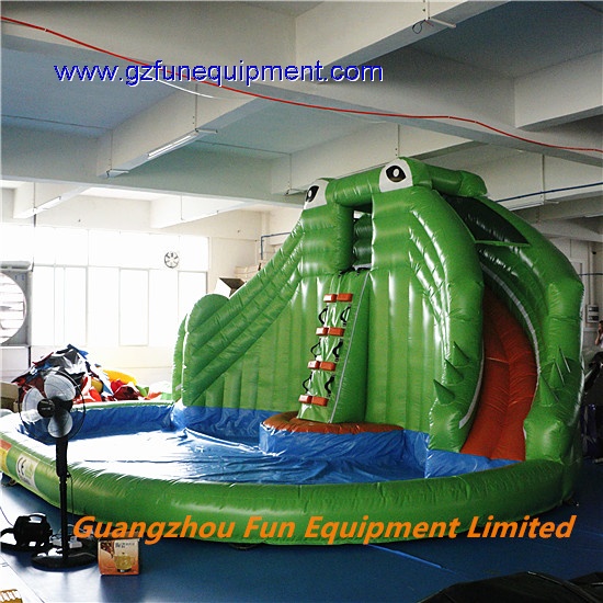 Frog inflatable water slide / inflatable slide for sale -- Guangzhou ...